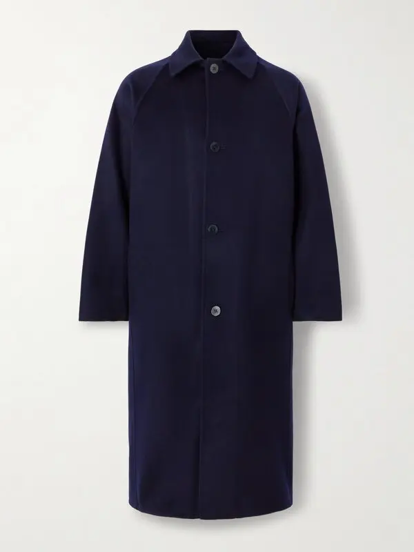 STOFFA Brushed-cashmere Trench Coat