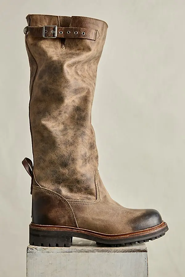 Free People We The Free Rapids Riding Boots - Totally Taupe