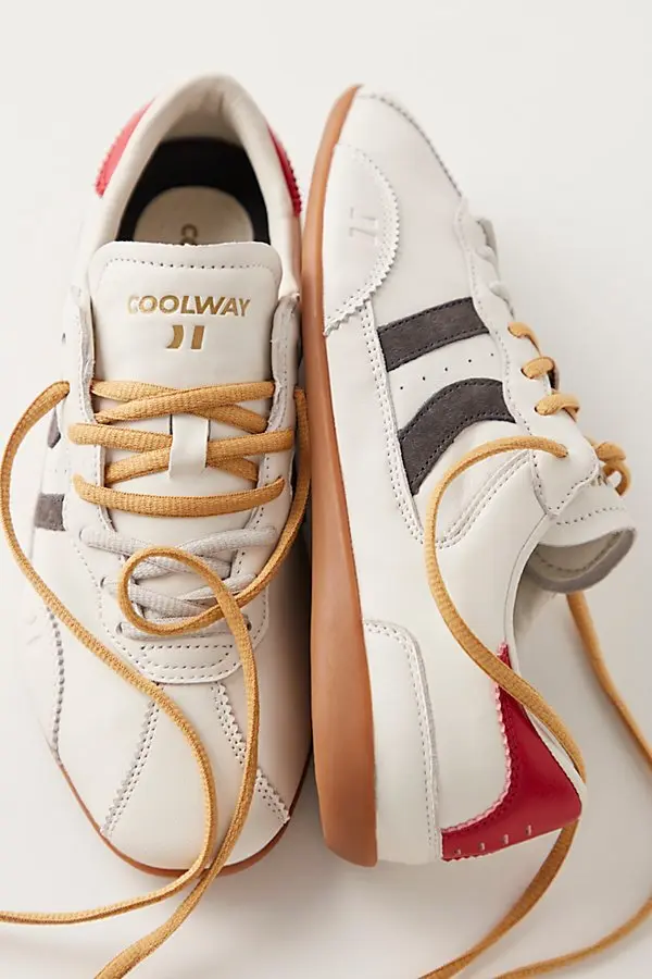 COOLWAY Step Leather Sneakers - White