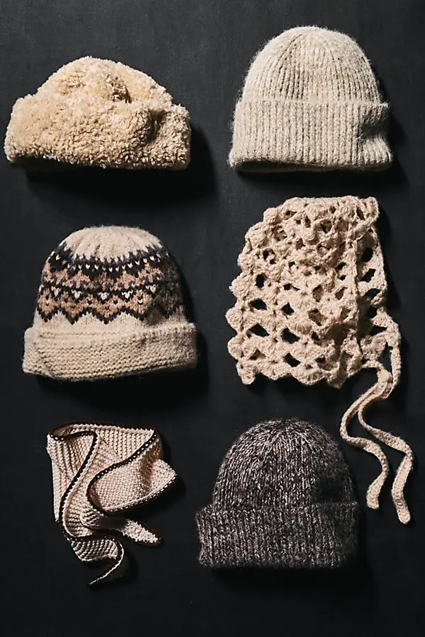 Free People Fairisle Beanie - Taupe