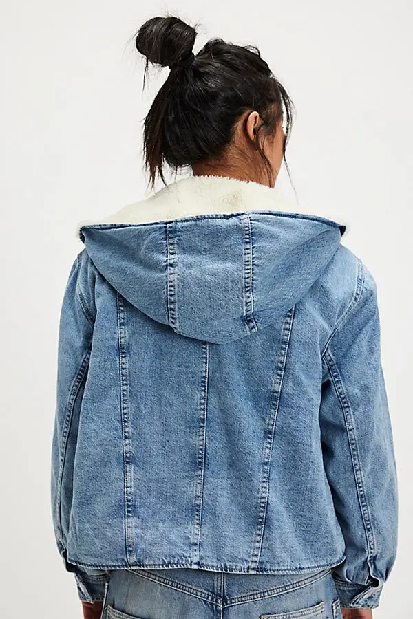 Free People We The Free Asher Cozy Denim Jacket