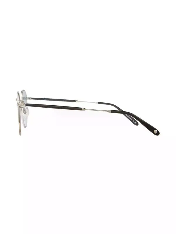Garrett Leight Round Frame Sunglasses - Silver