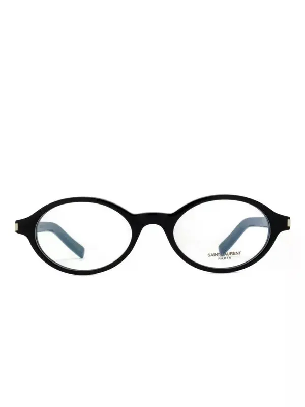 Saint Laurent Jeanne Oval-frame Glasses - Black