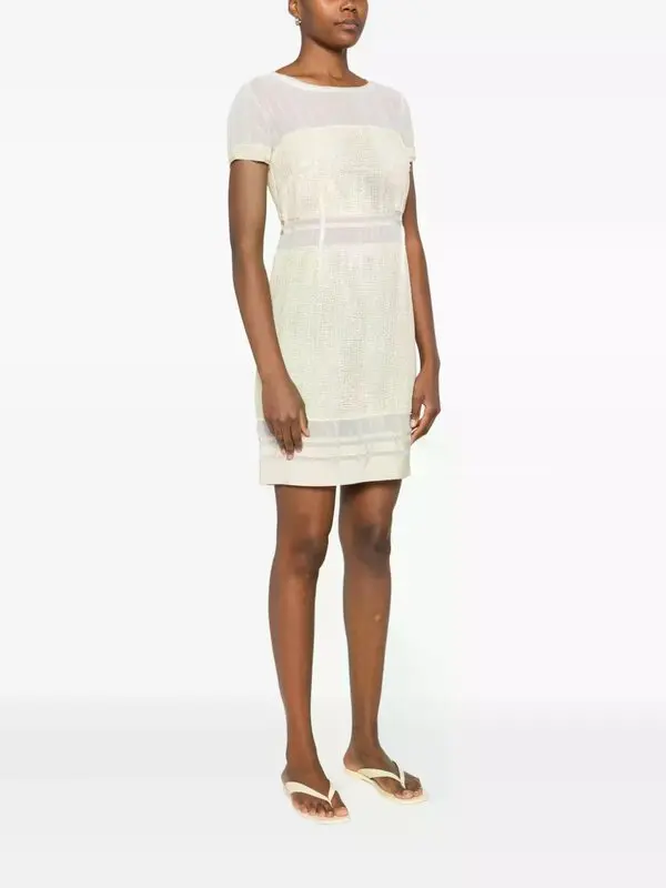 GEMY MAALOUF Mesh-panel Mini Dress