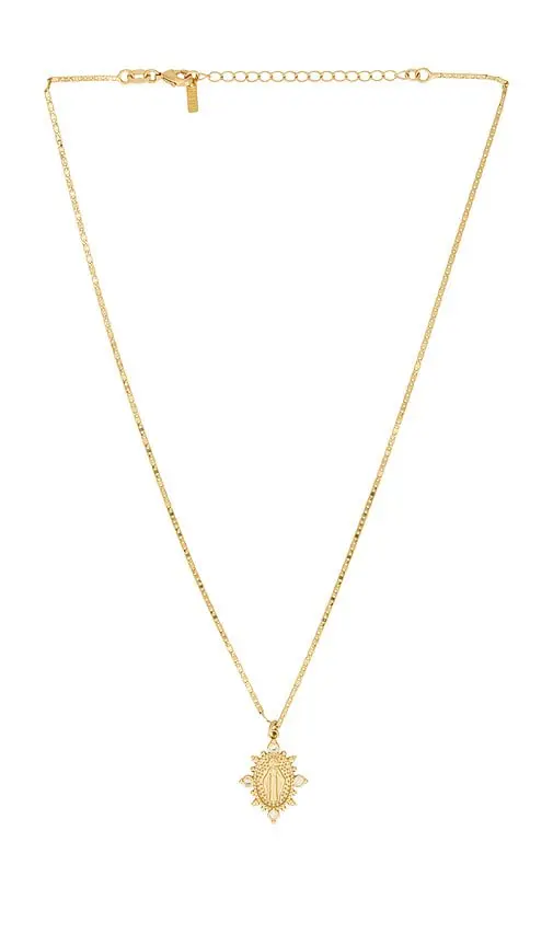 NATALIE B JEWELRY She's So Divine Necklace - Gold