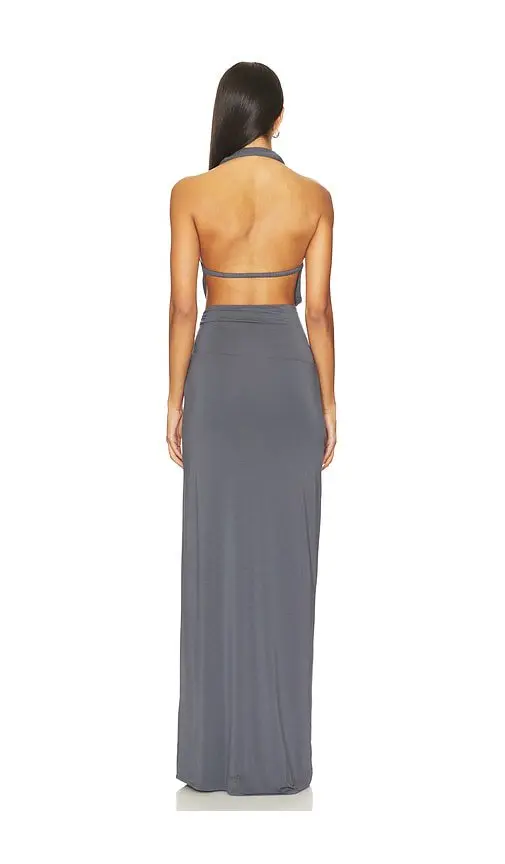 Nbd Sabine Gown - Slate Grey | Editorialist