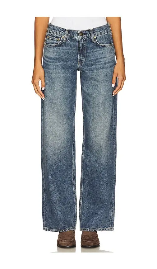 Rag & Bone Cam Low Rise Relaxed Straight Jeans