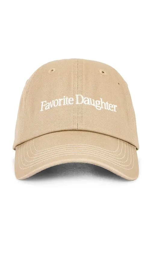 FAVORITE DAUGHTER Classic Logo Baseball Cap - Taupe