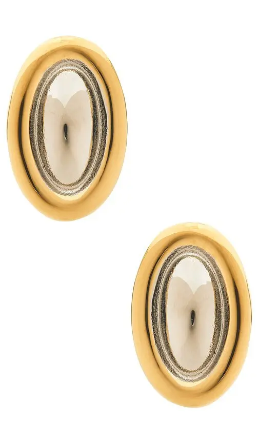 GALLEY LOS ANGELES Ash Stud Earrings - Gold