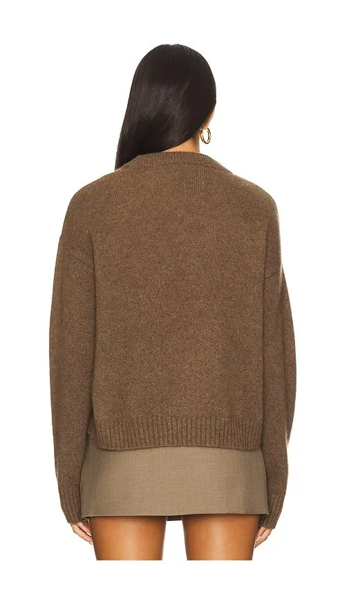 WHITE & WARREN Cashmere Argyle Crew Sweater