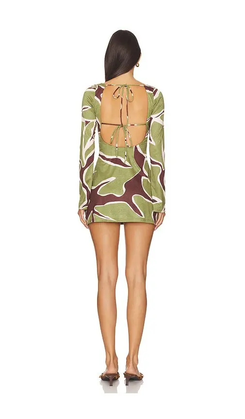 SEVEN WONDERS Eternity Sleeved Mini Dress - Alessandra Green | Editorialist