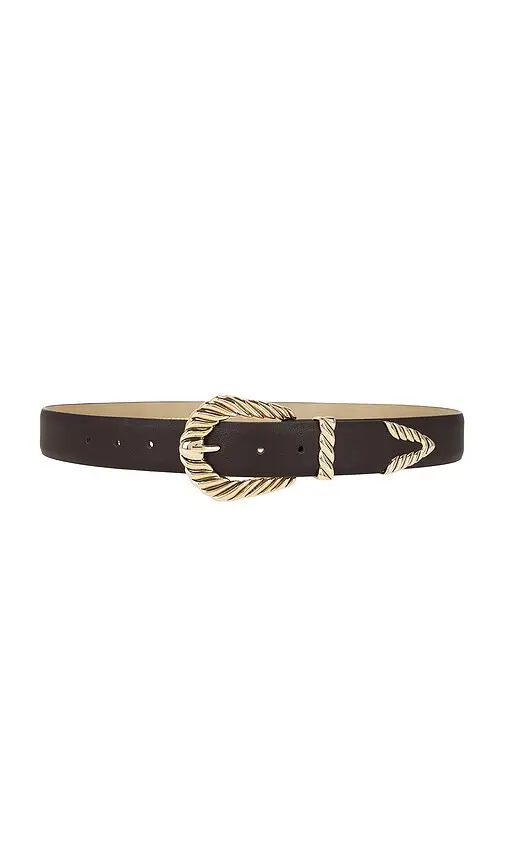 PETIT MOMENTS Modern Rodeo Waist Belt - Chocolate & Gold