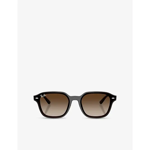 Ray-ban Square-frame Nylon Sunglasses - Brown
