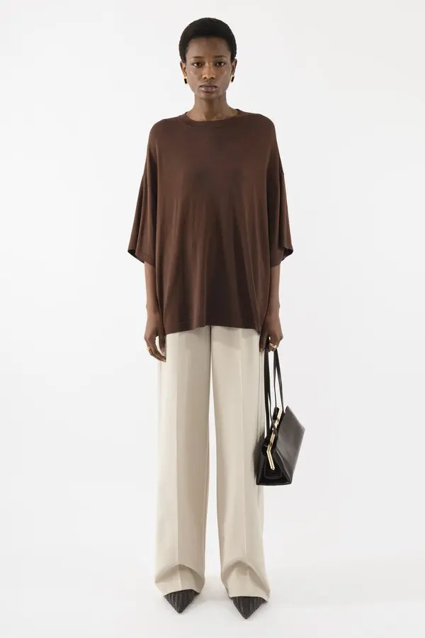 Arakii Oversized T-shirt - Brown
