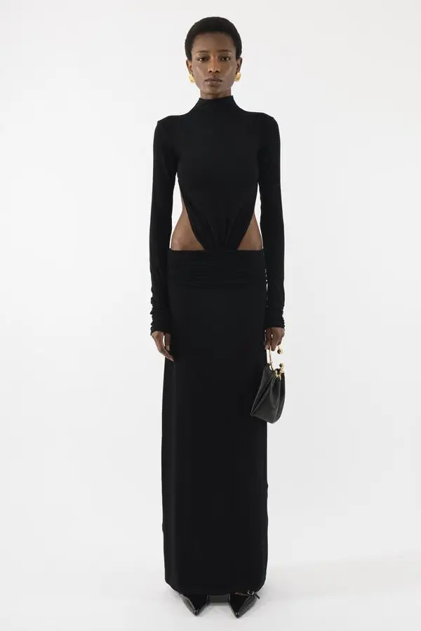 Arakii Jersey Maxi Dress - Black