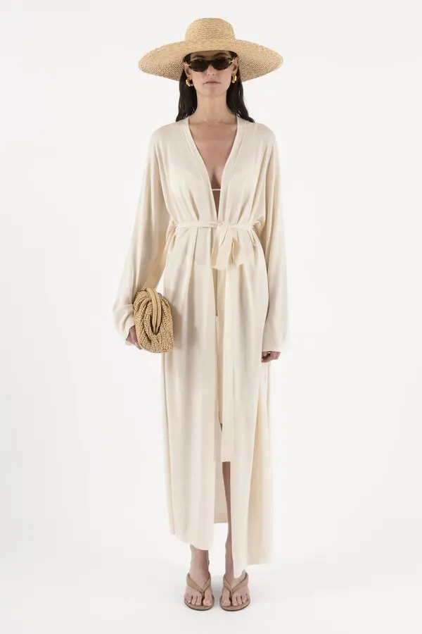 Arakii Kimono Dress - Off-white