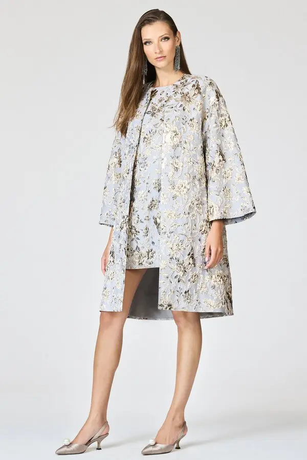 Sachin & Babi Dina Floral Metallic Jacquard Jacket