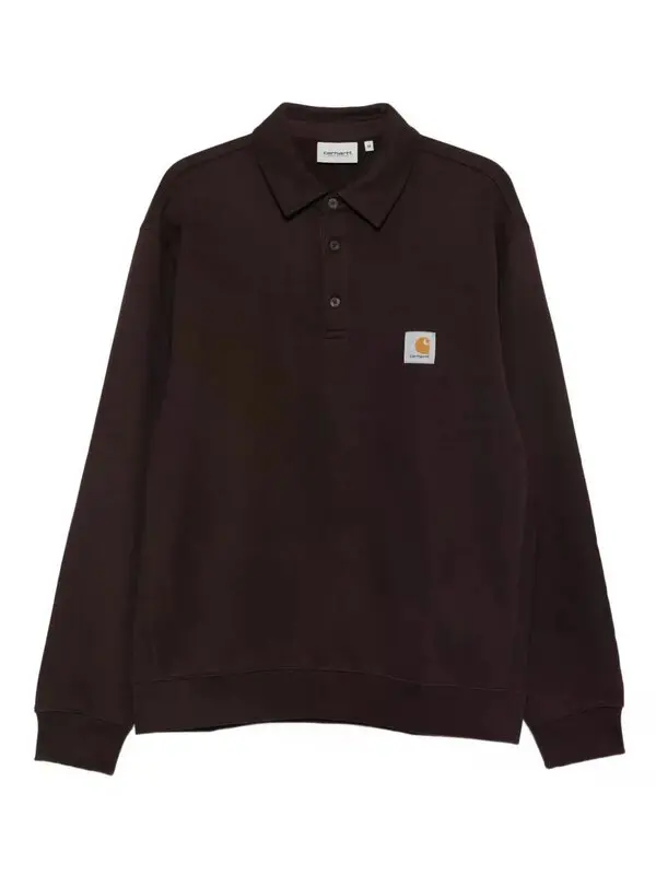Carhartt Work In Progress Logo-patch Polo Sweatshirt - Brown