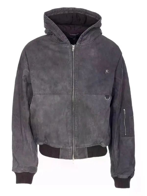REPRESENT Hooded Bomber Jacket - Grey