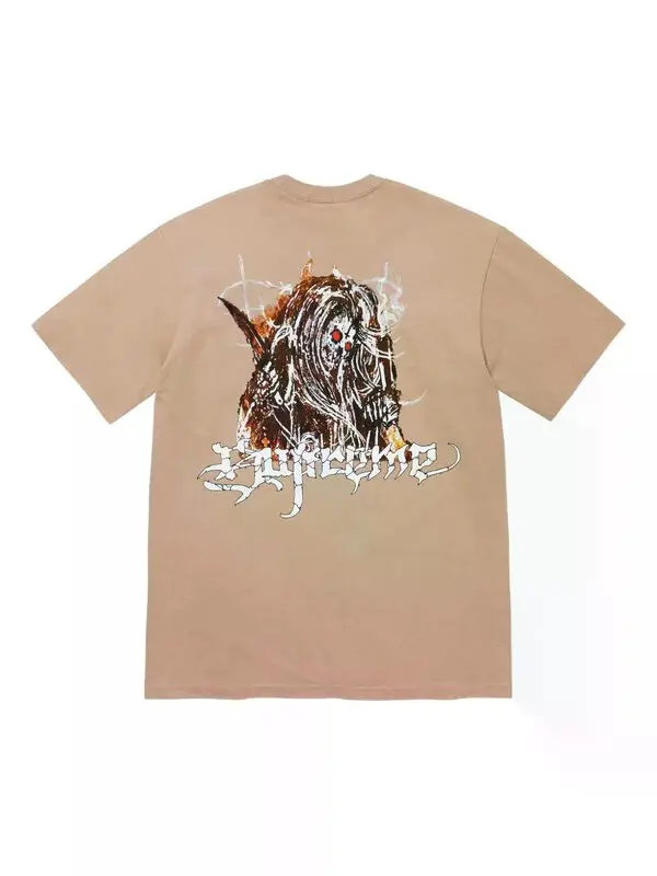 Supreme Graphic-print T-shirt - Brown