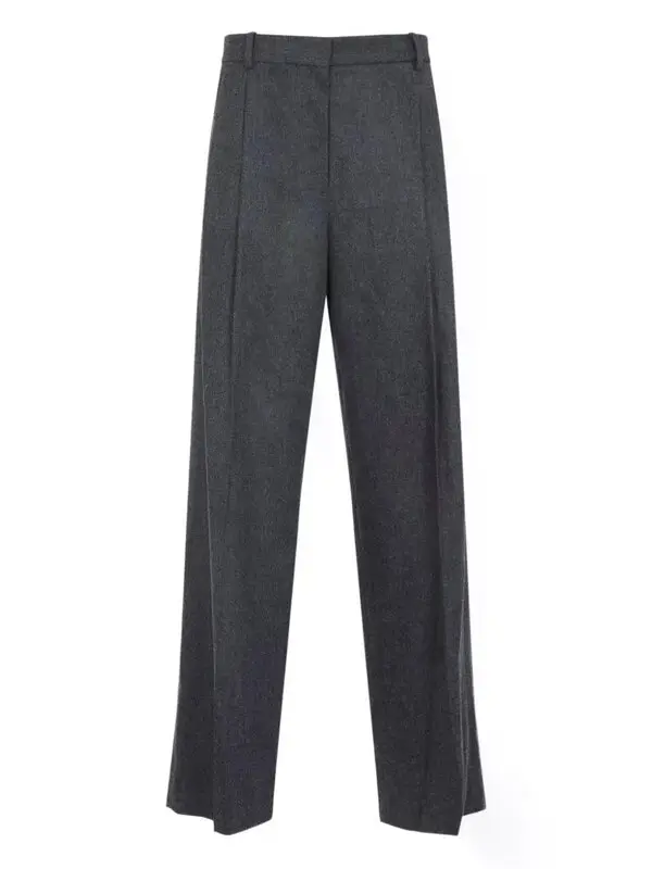 Khaite Wool Straight-leg Trousers