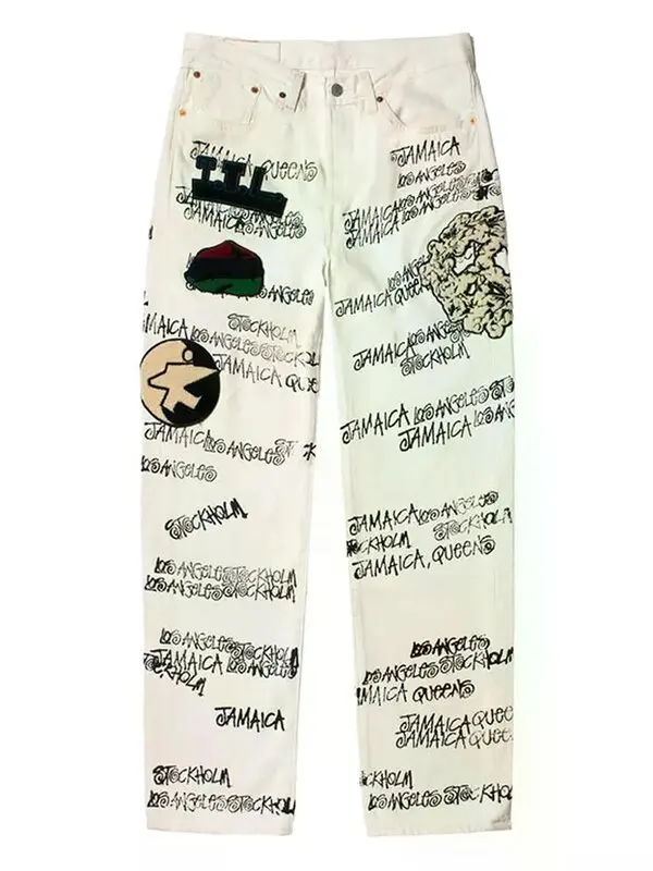 DENIM TEARS X Stussy X Our Legacy Ttl 501 Jeans - White