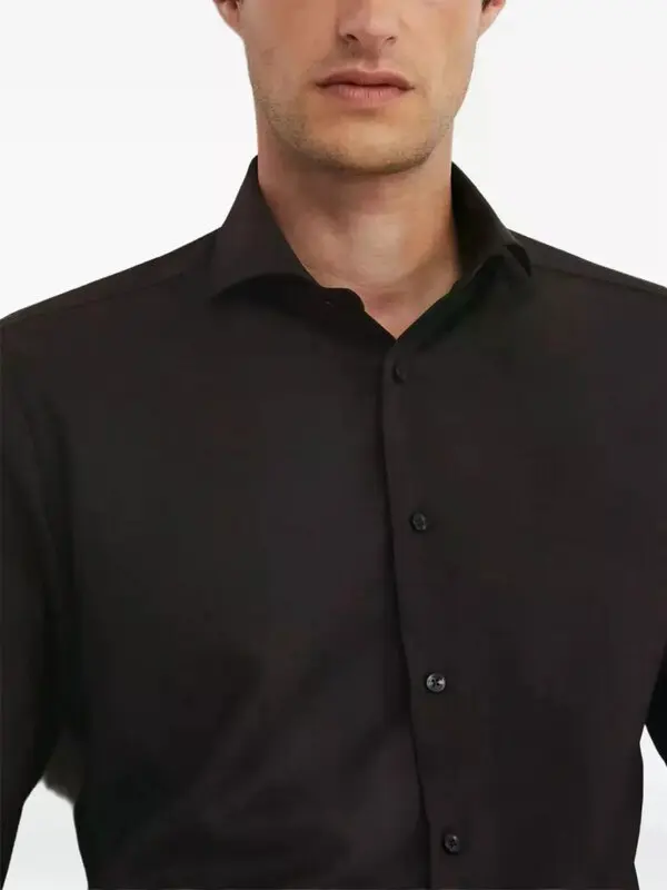 XACUS Button-cuff Wool Shirt
