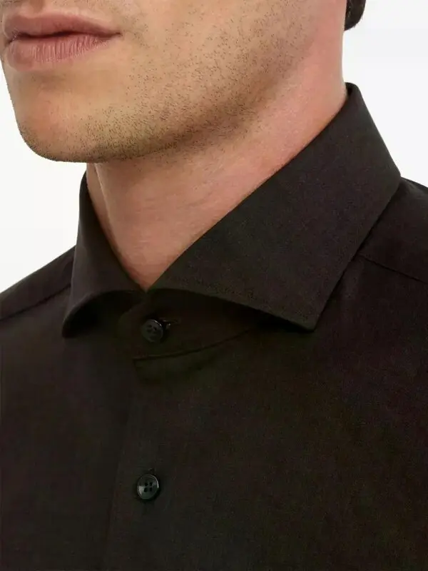 XACUS Button-cuff Wool Shirt