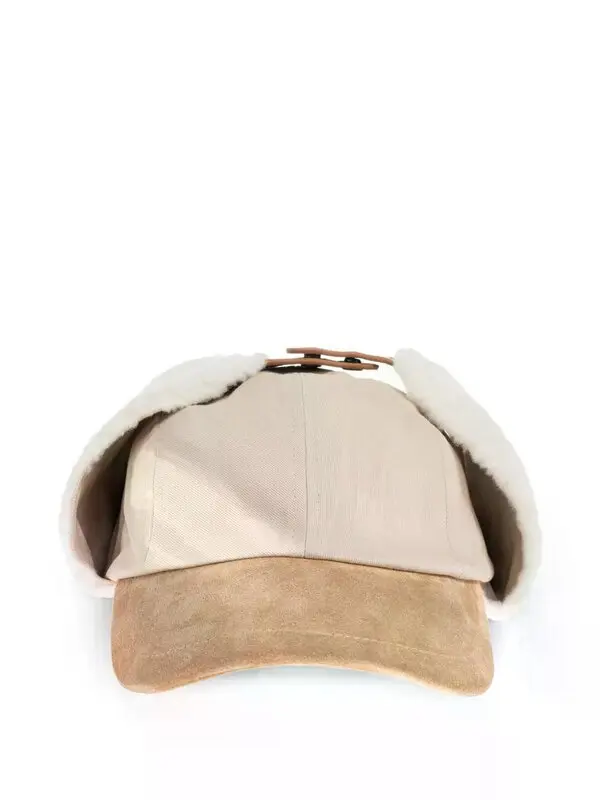 Kenzo Fleece-trimmed Baseball Cap - Neutrals