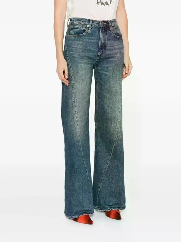 R13 Panelled Flared Jeans