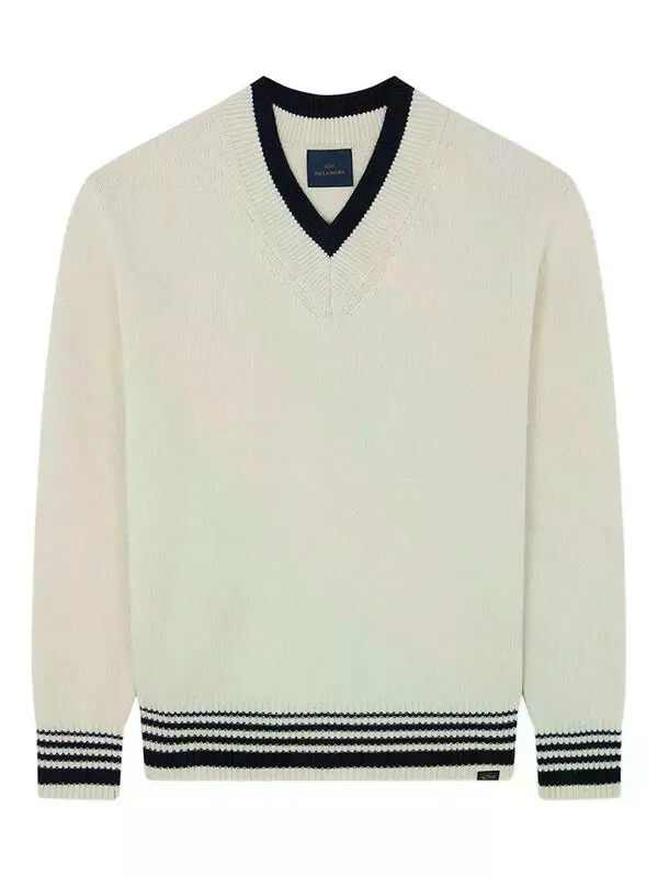 Paul & Shark V-neck Wool Blend Sweater