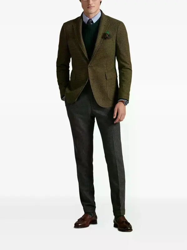Polo Ralph Lauren Houndstooth Single-breasted Blazer