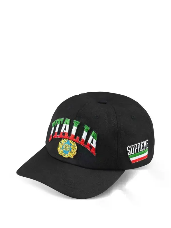 Supreme Italia Six-panel Cap - Black