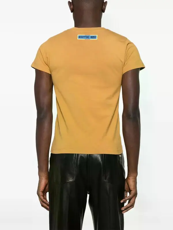 Martine Rose Shrunken Graphic-print T-shirt