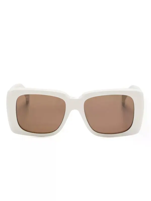 Max Mara Square-frame Sunglasses - White