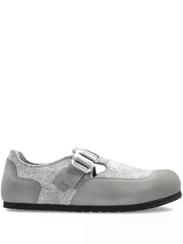 BIRKENSTOCK London Nova Buckle-strap Loafers - Grey