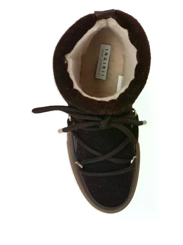 Inuikii Lace-up Shearling Pumps