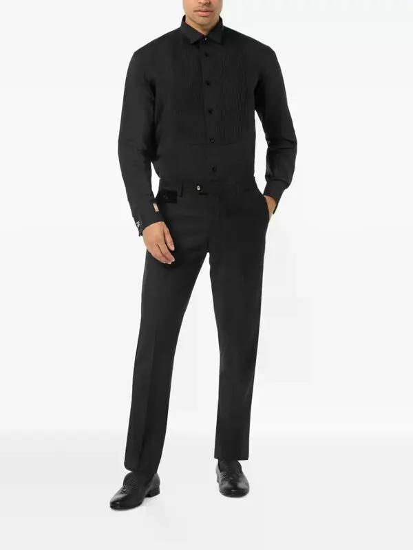 BILLIONAIRE Classic Velvet-pocket Trousers - Black
