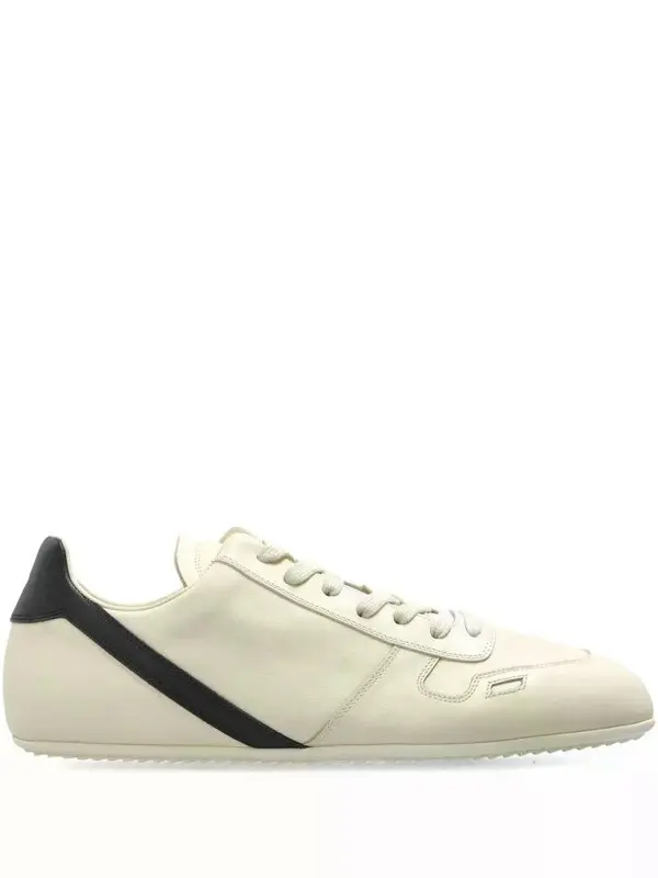 Rick Owens Minimal Leather Panel Sneakers - Neutrals
