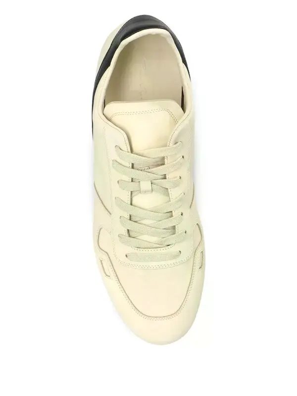 Rick Owens Minimal Leather Panel Sneakers - Neutrals