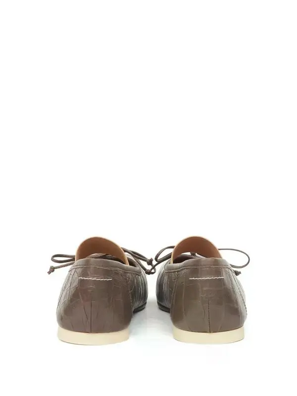 MAISON MARGIELA Crocodile-embossed Ballerinas
