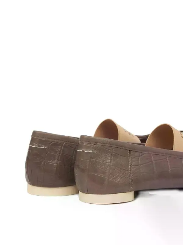 MAISON MARGIELA Crocodile-embossed Ballerinas