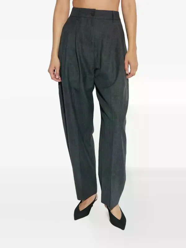 Studio Nicholson Pleated Tapered Wool Trousers