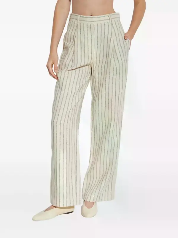 Posse Pinstripe Pleated Trousers