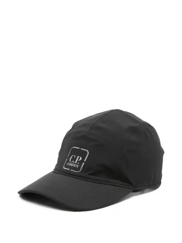 C.P. COMPANY Logo-plaque Baseball Cap - Black
