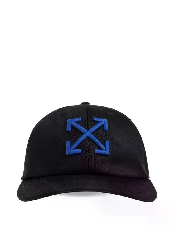 Off-White Logo-embroidered Baseball Cap - Black