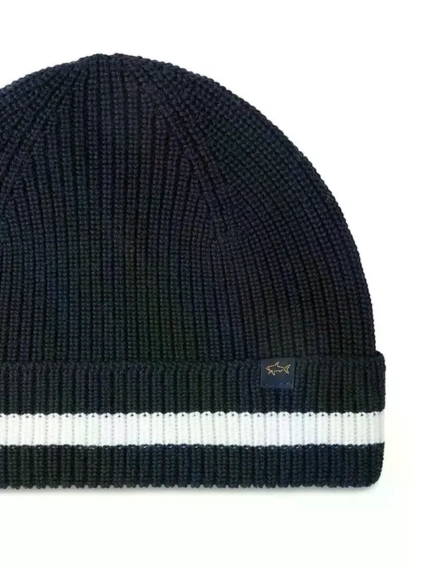 Paul & Shark Ribbed Wool Beanie