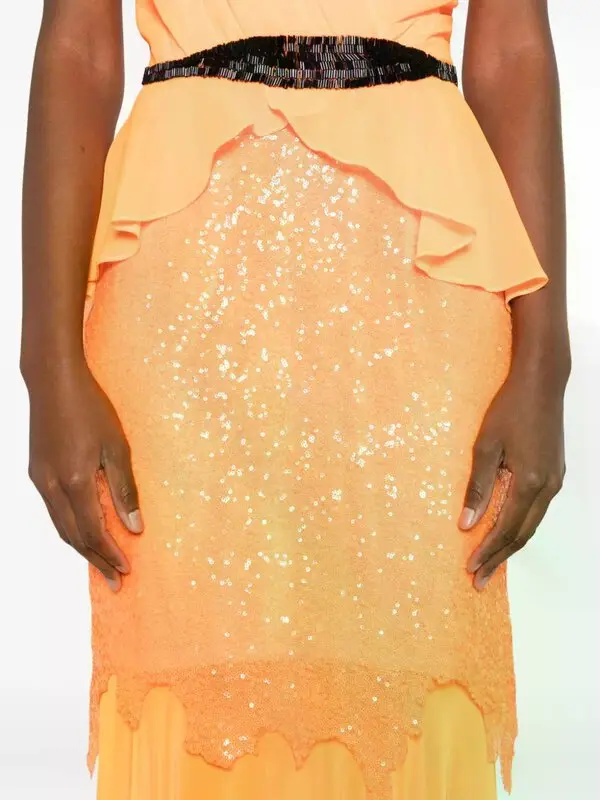 gold sequin peplum dress Tuvanam Gold Sequin Peplum Maxi dress