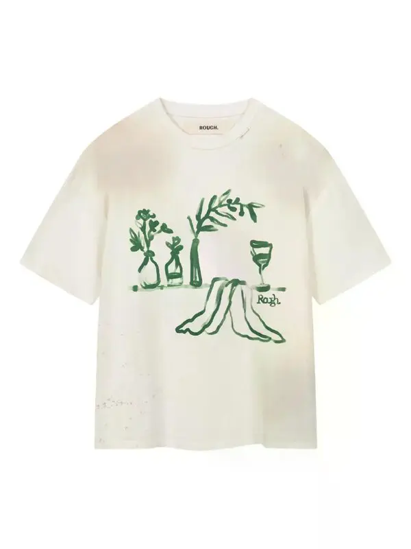 ROUGH. Logo-print T-shirt