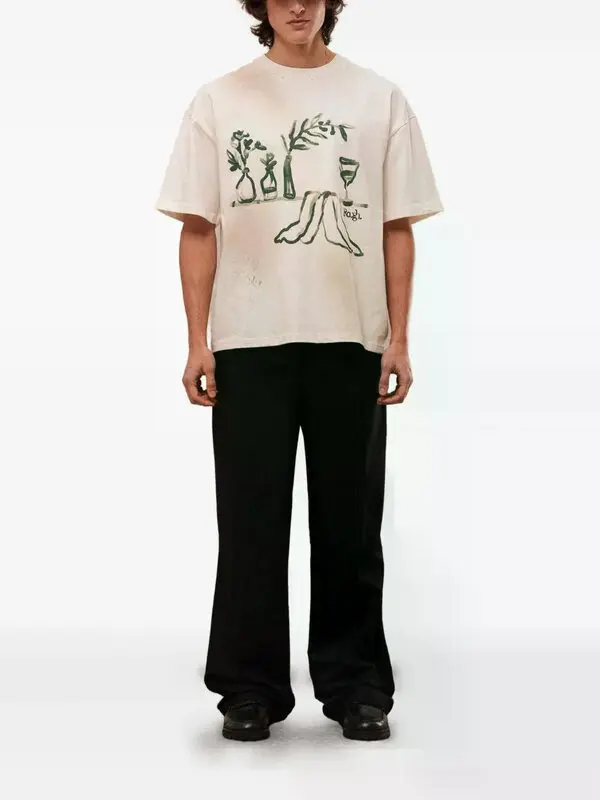 ROUGH. Logo-print T-shirt